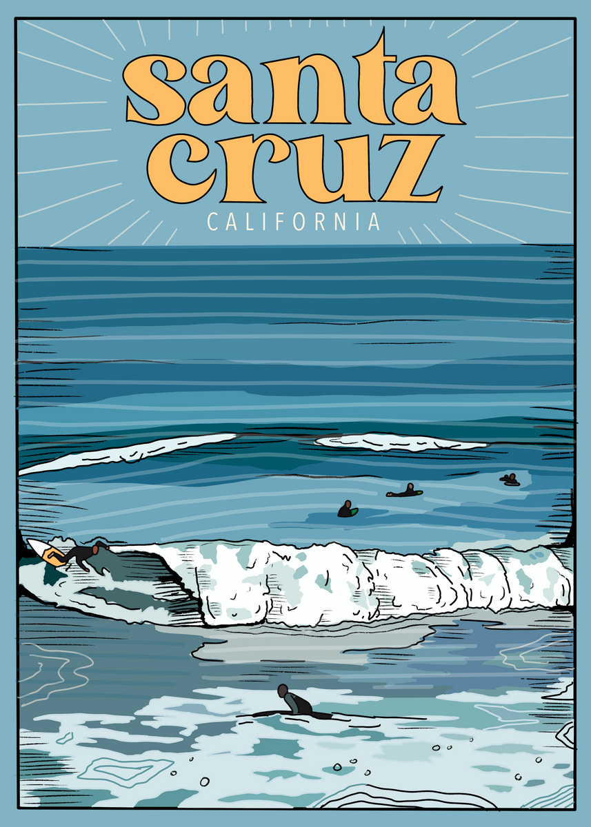 Santa Cruz – Art by Elaine Co